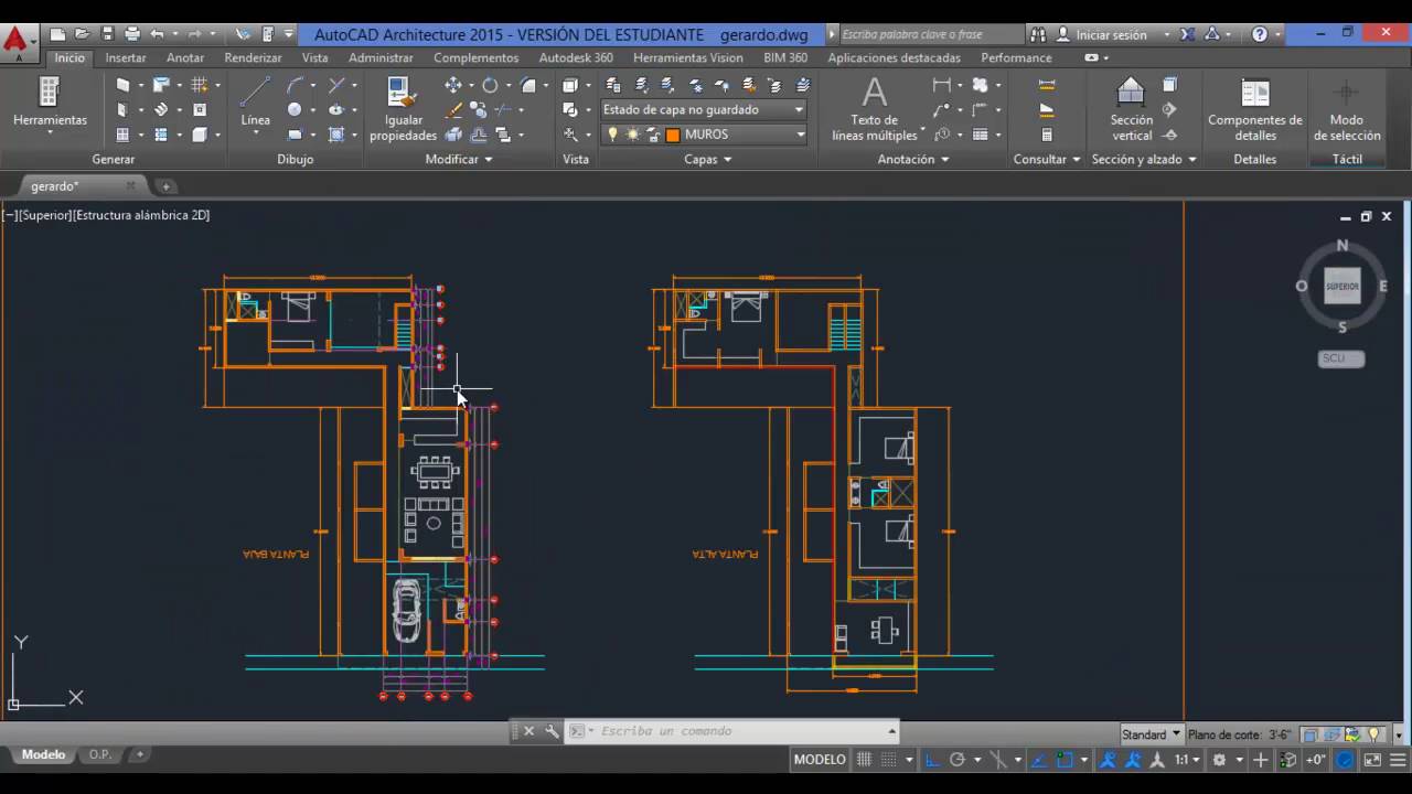 Ejes Y Cotas En Planta Arquitectónica C09 Youtube