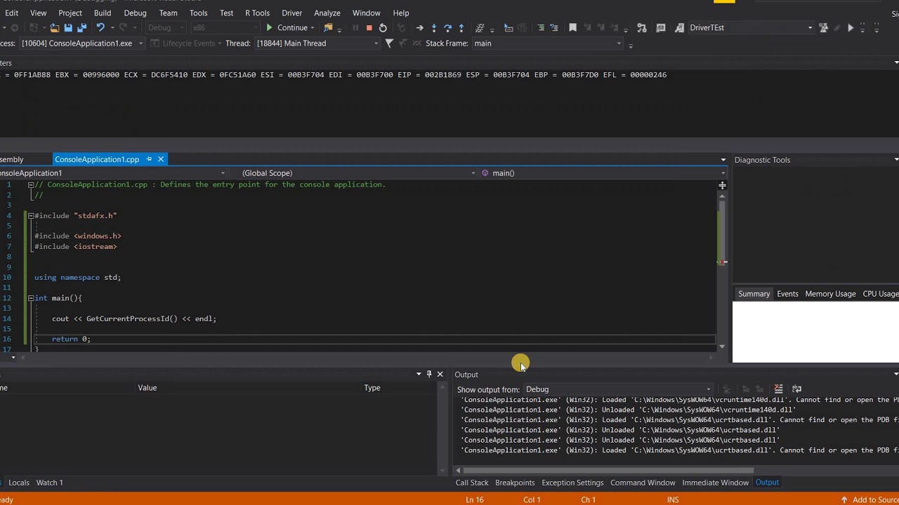 Win32 Api Getcurrentprocessid Youtube