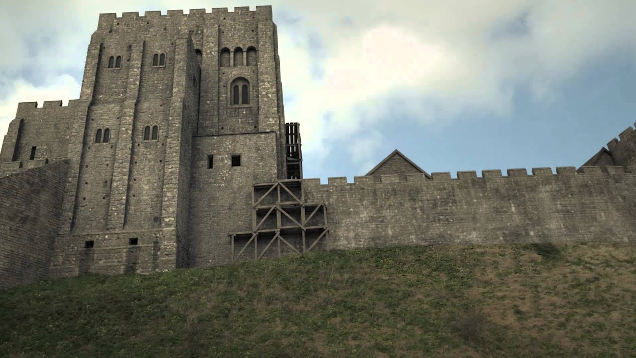 Corfe Castle 3d Historical Reconstruction Youtube