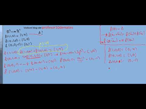 Aplicaciones lineales 07 matriz asociada base canónica 1 - VidoEmo ...