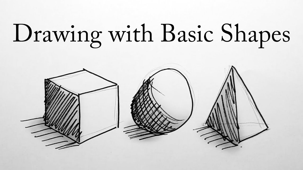 Basic Shapes For Drawing Practice