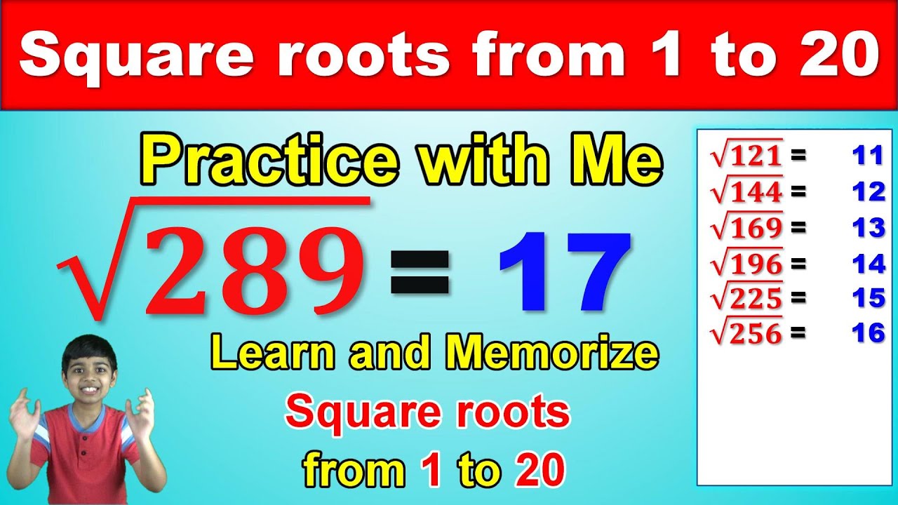Learning Square Roots