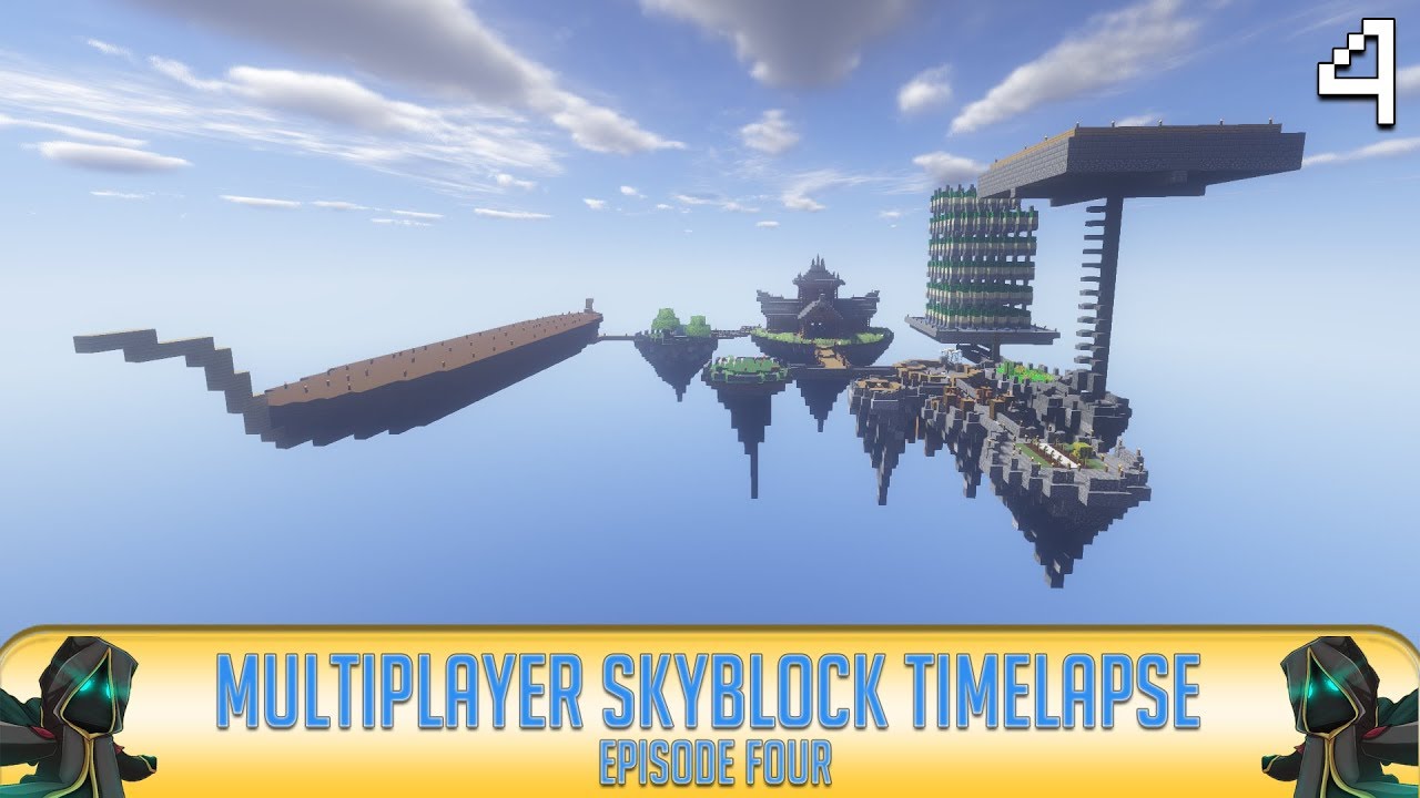 Minecraft Multiplayer Skyblock Speedrun Timelapse Ep 4 Youtube