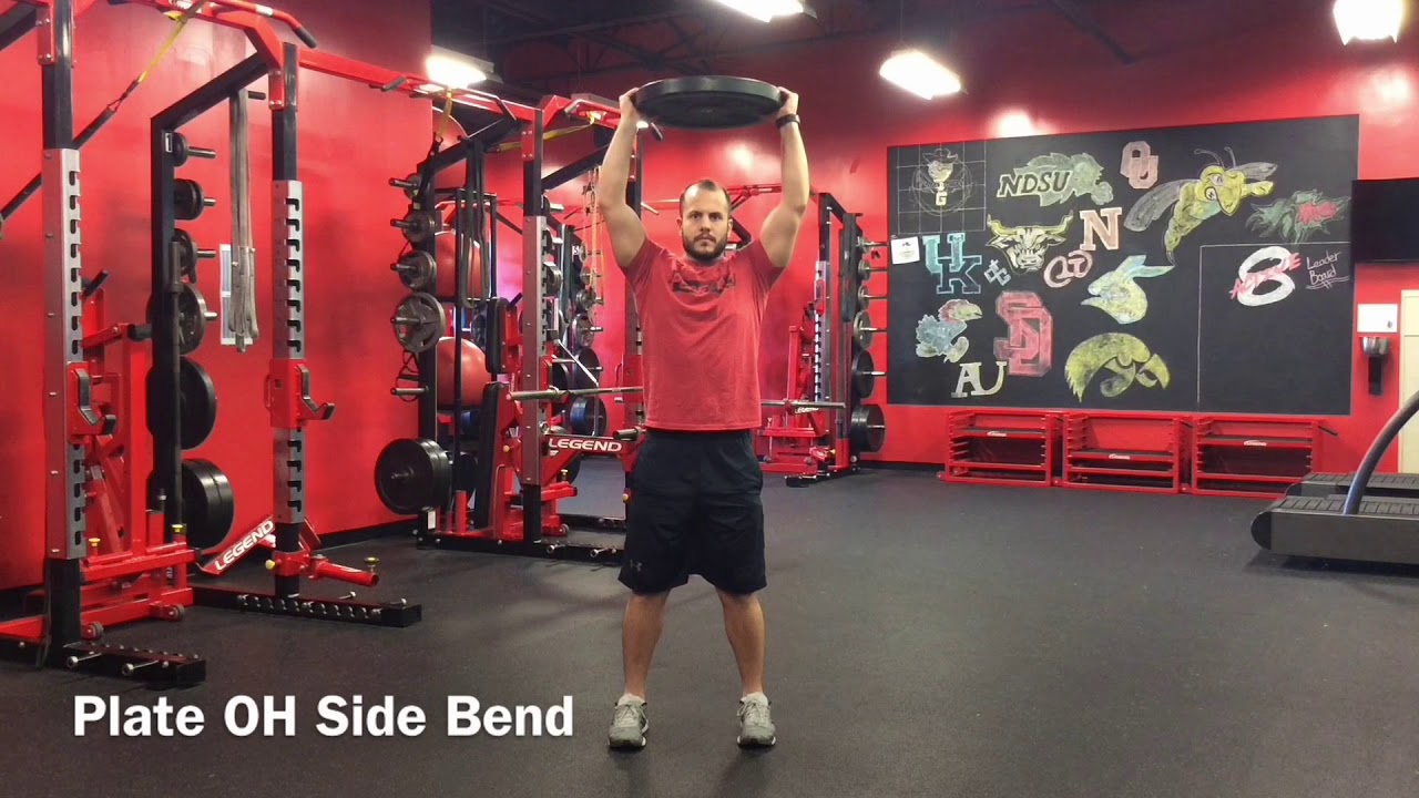 Plate Overhead Side Bend Youtube