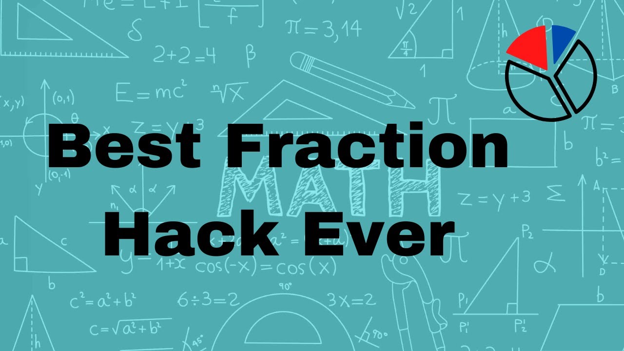 Best Fraction Hack Ever Fraction Hacks Mathematics Fraction Youtube