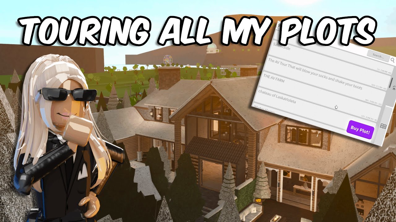 Touring All My Bloxburg Plots Youtube
