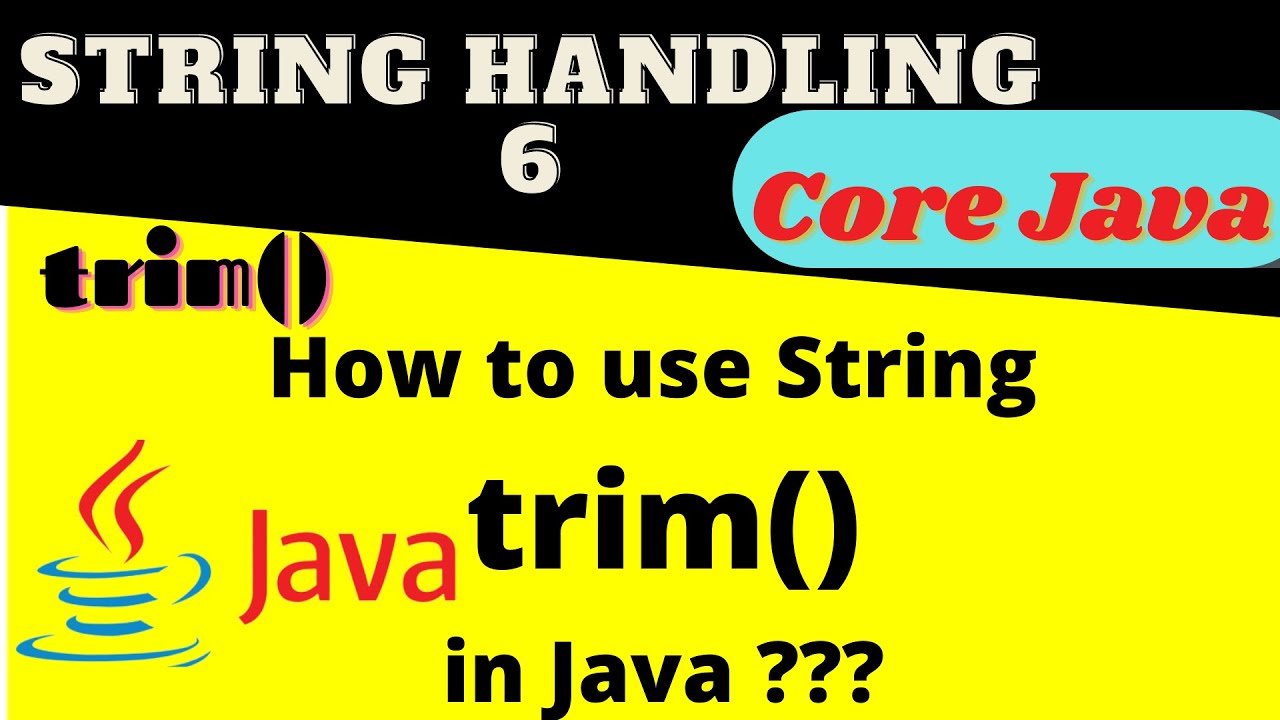 Java String Trim Trailing Spaces Only At Loren Bona Blog