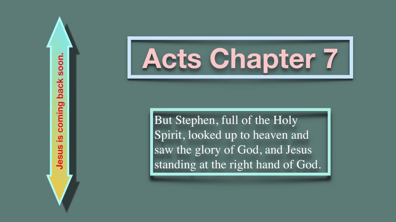 The Book Of Acts Chapter 7 Audio Bible Niv Youtube