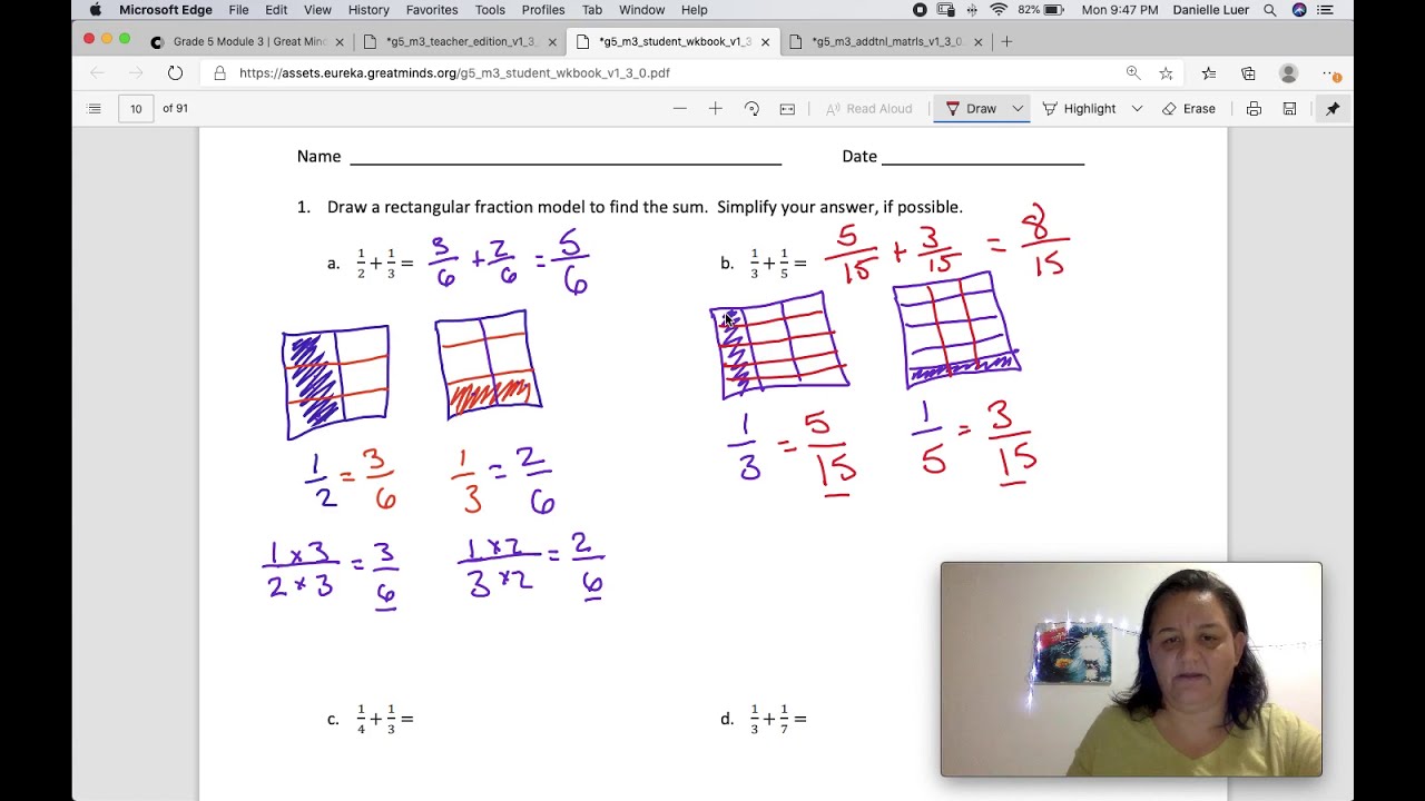 Eureka Math Grade 5 Module 3 Lesson 3 Problem Set Youtube