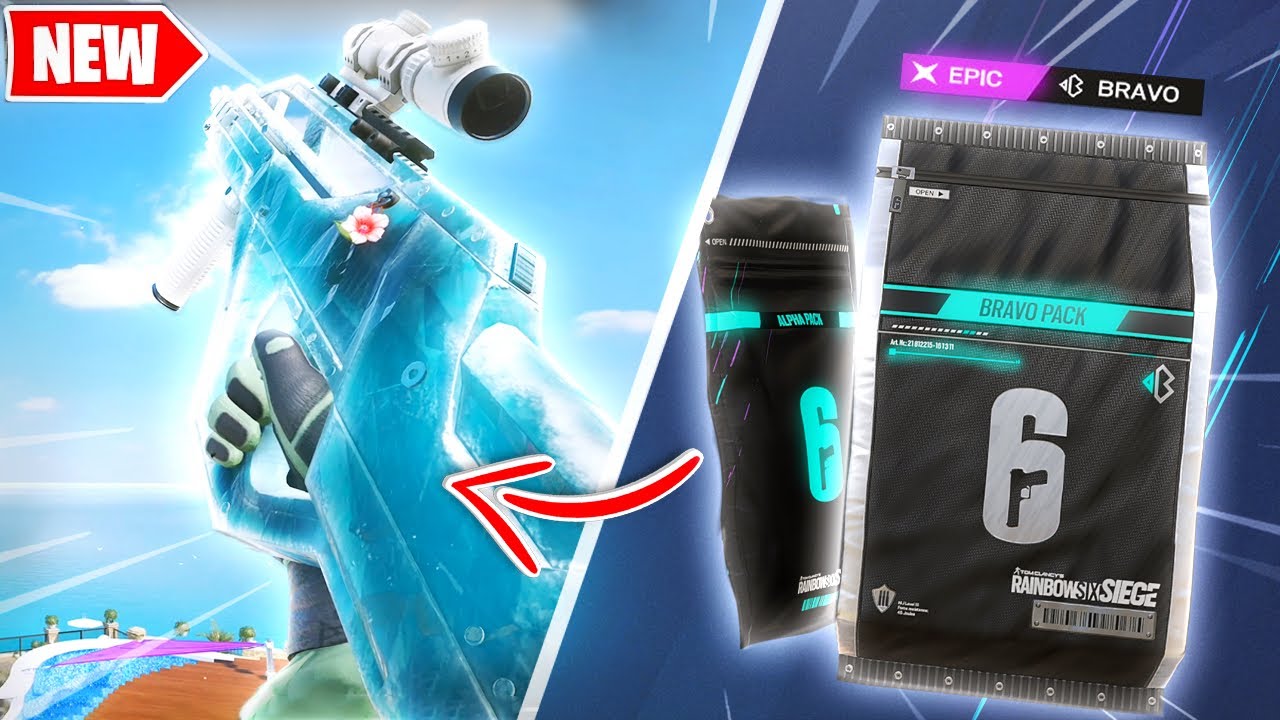 Opening 60 New Black Ice Packs Rainbow Six Siege Youtube