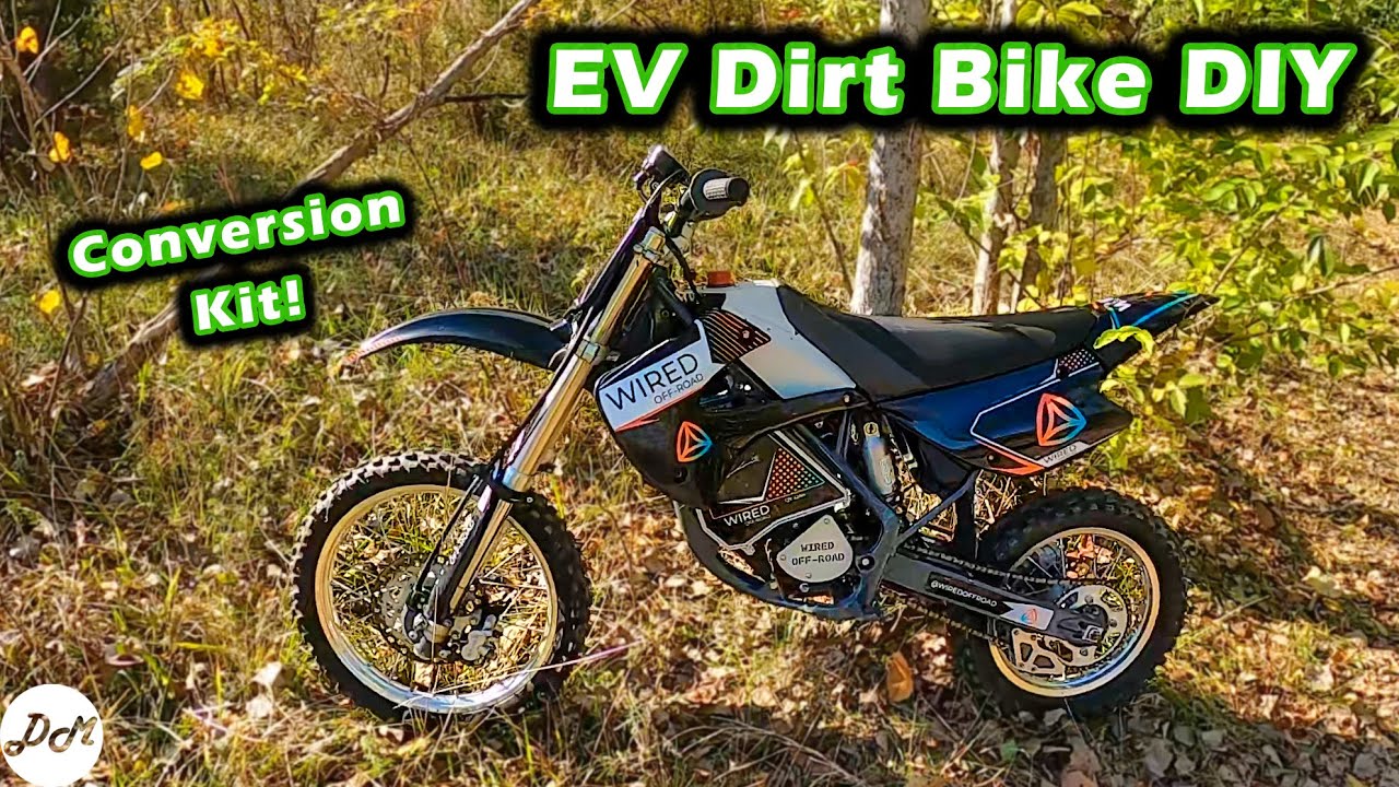 Electric Dirt Bike Full Conversion Kit Wired Off Road Gk 85x