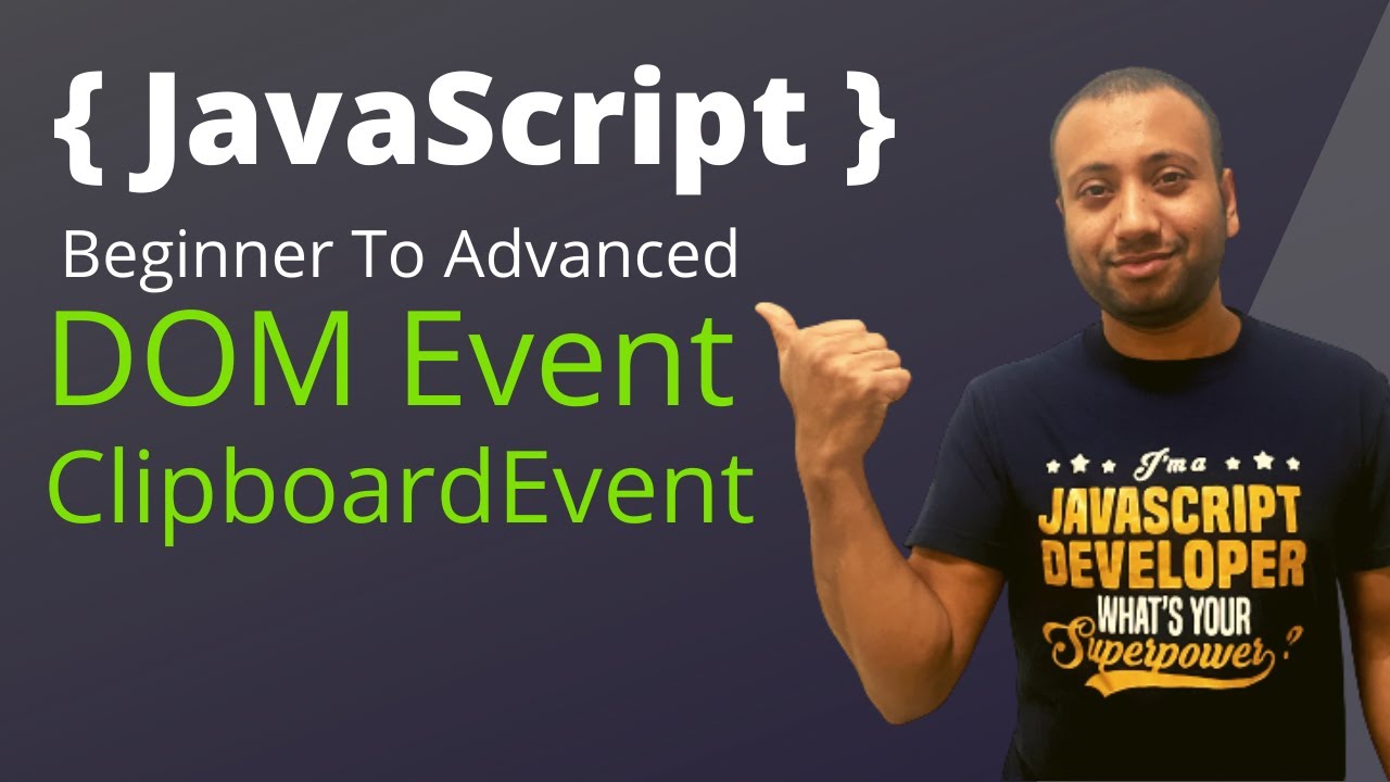 Javascript Bangla Tutorial 67 Dom Event Clipboardevent Youtube
