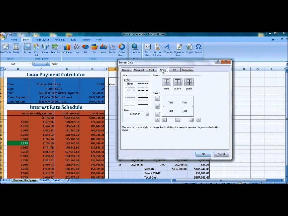 Excel Chapter 4 Part 2 Youtube