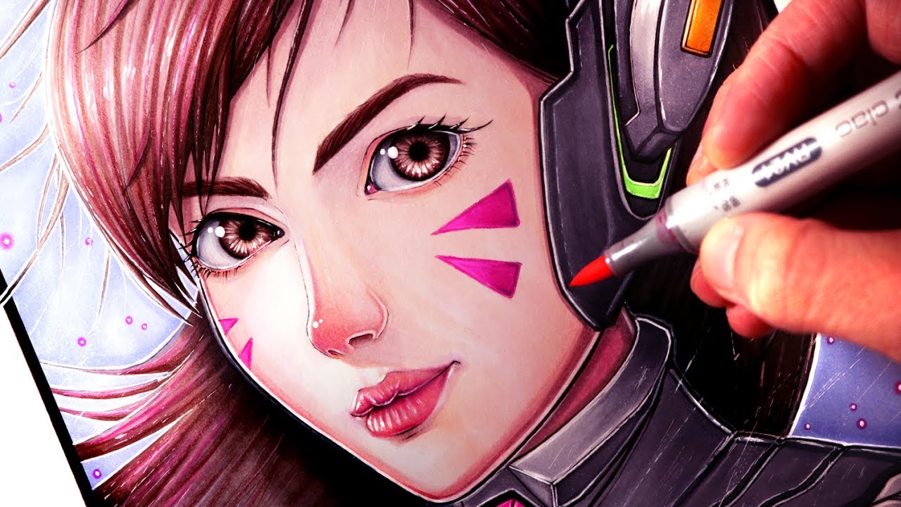 Let S Draw D Va From Overwatch Fan Art Friday Youtube