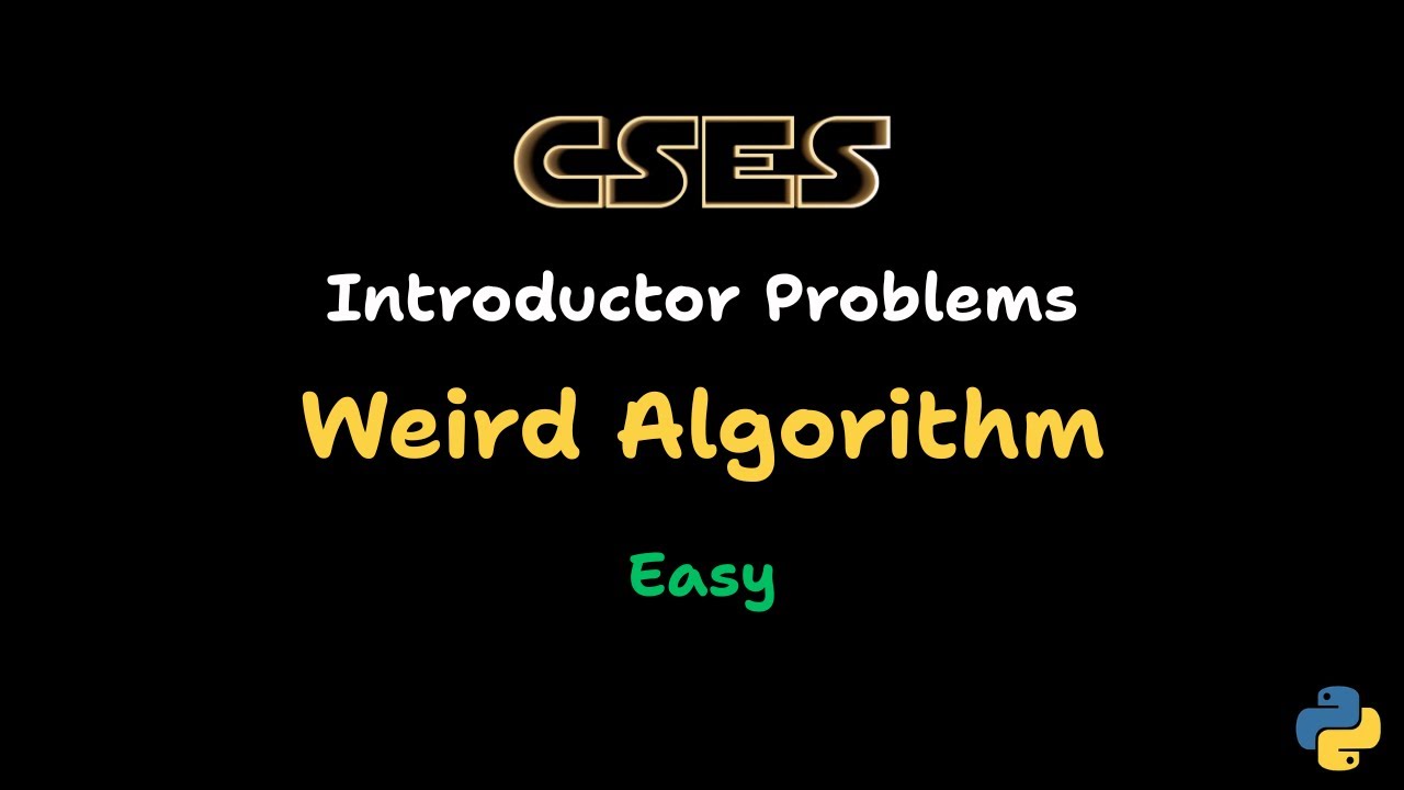 Weird Algorithm Cses Problem Sheet Solution Introductory Problems