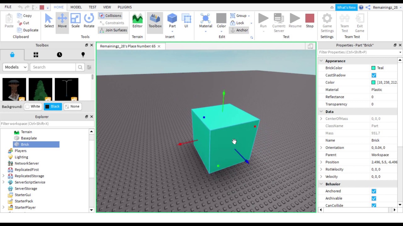 Roblox Studio Tutorial Basic Properties Youtube