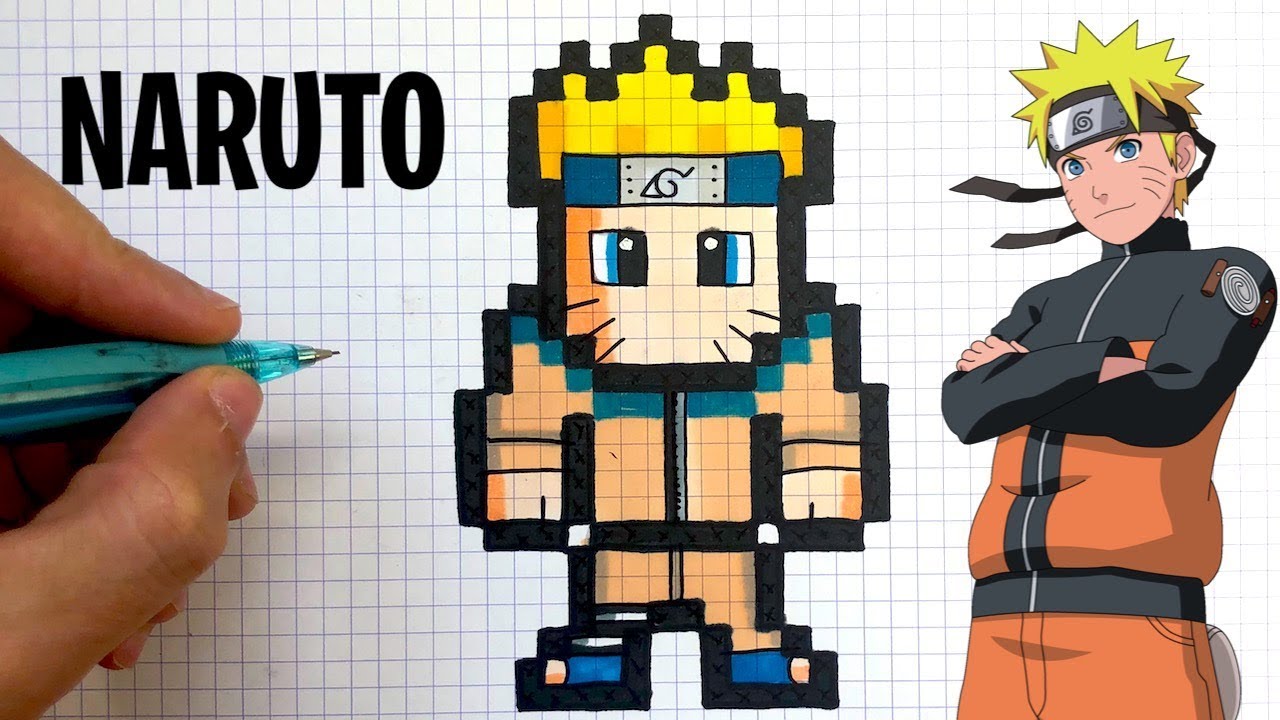 How To Draw Naruto Pixel Art Youtube
