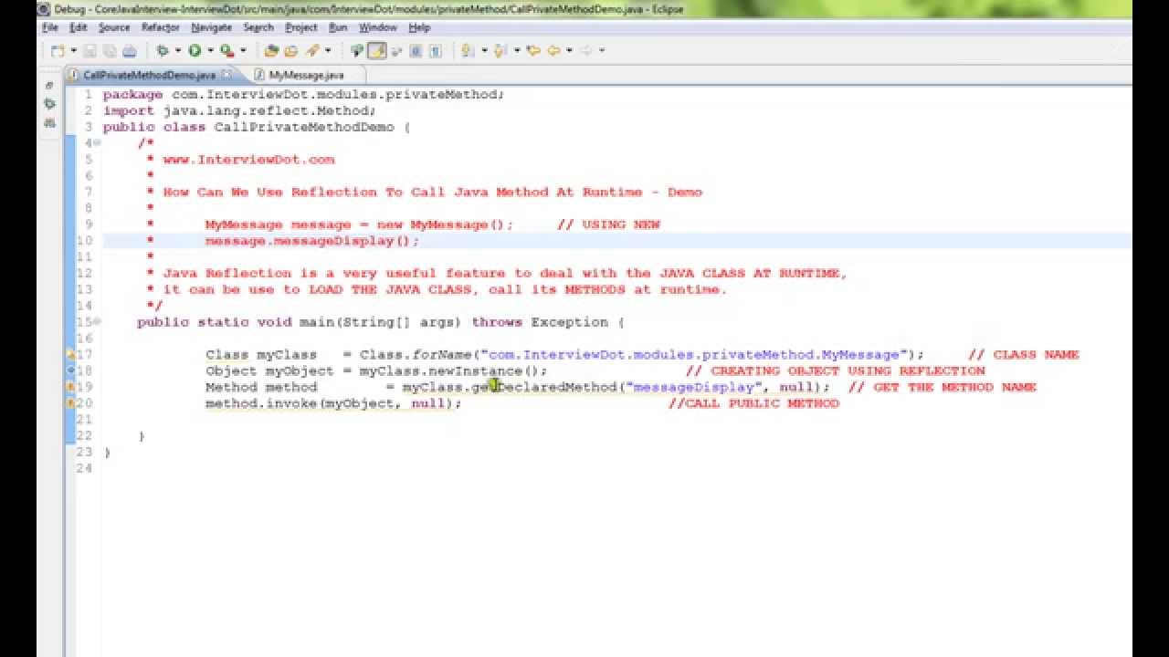 Java Reflection Get Method Resstart