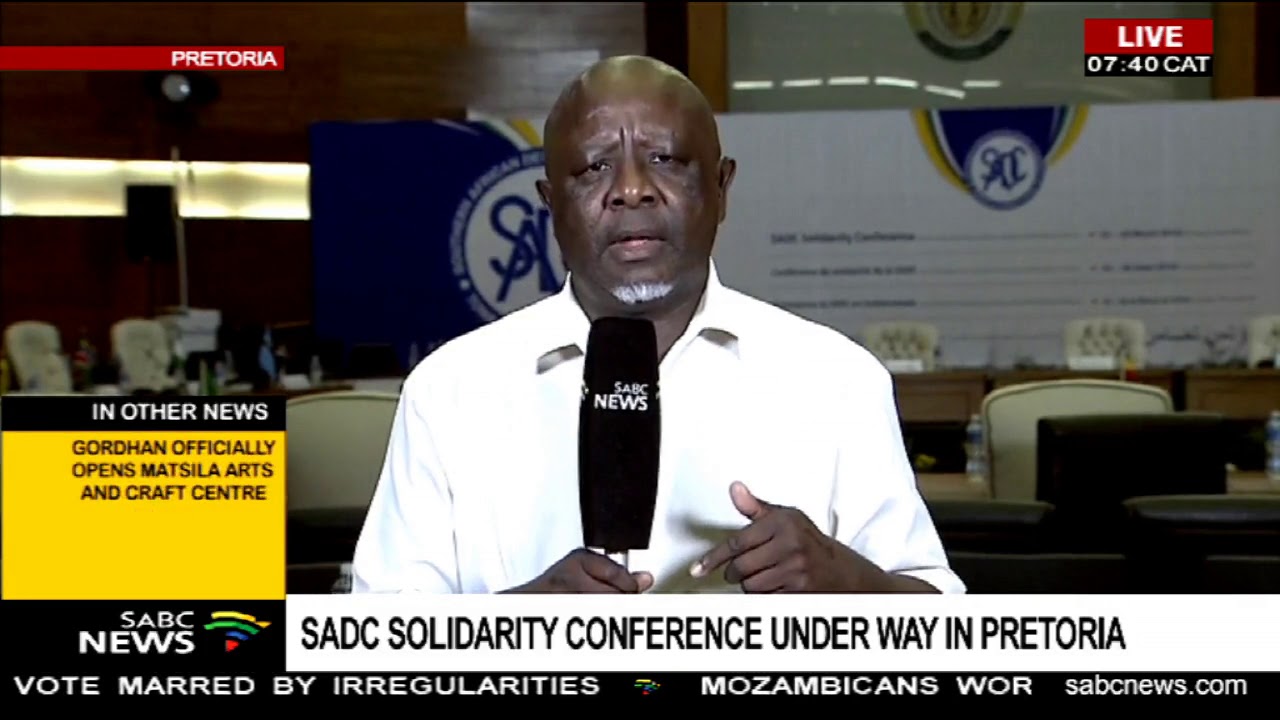 Sadc Solidarity Conference Under Way In Pretoria Youtube