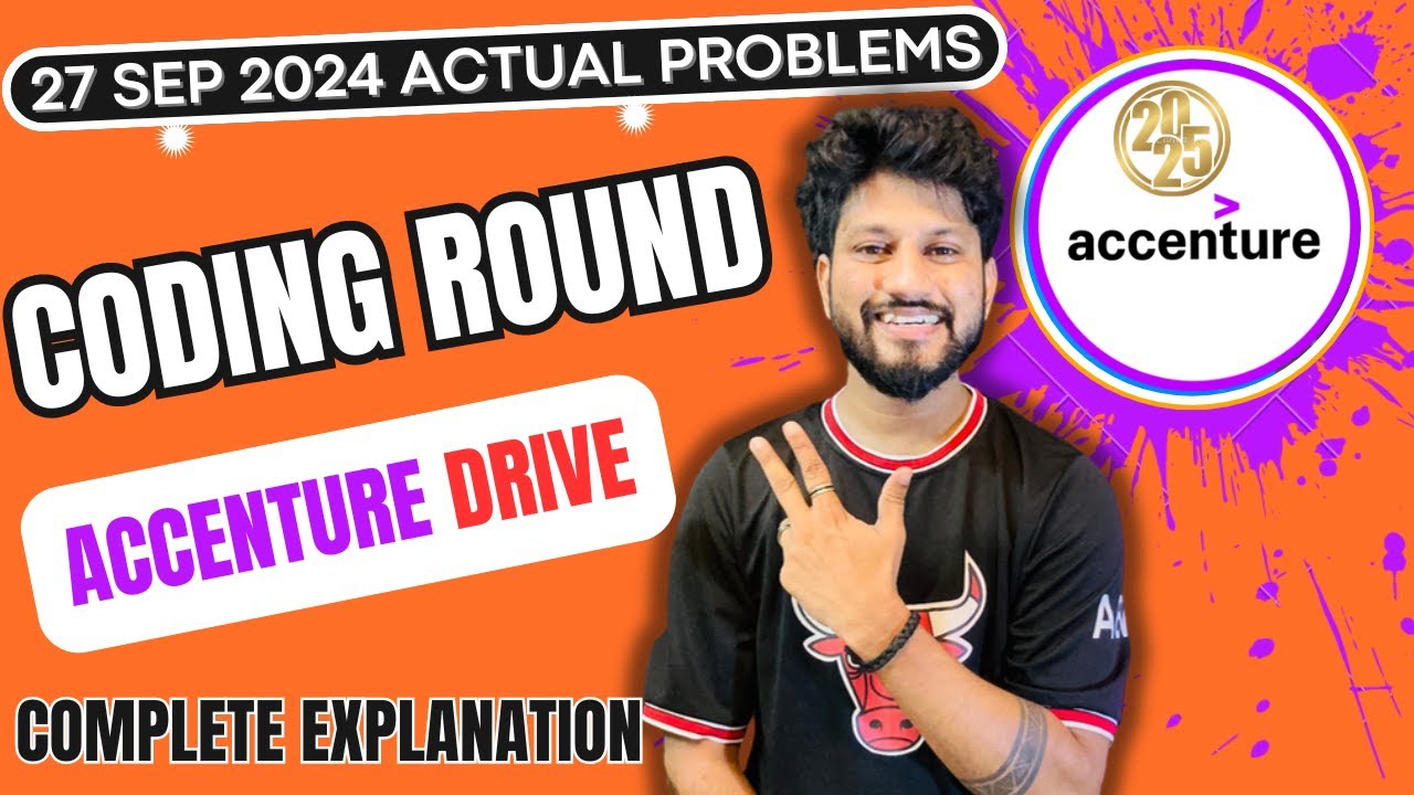 Accenture Coding Round 2025 Batch 27 September 2024 Actual