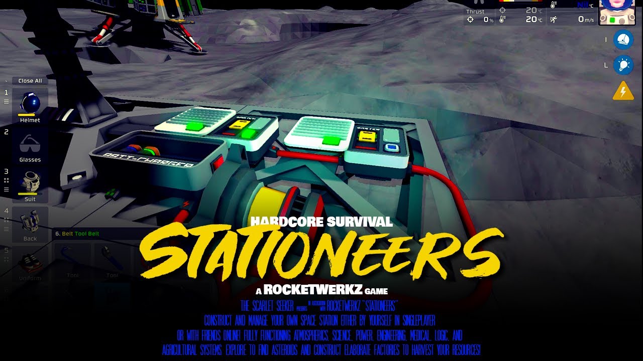Stationeers Gameplay Walkthrough Hardcore Space Survival Game Moon