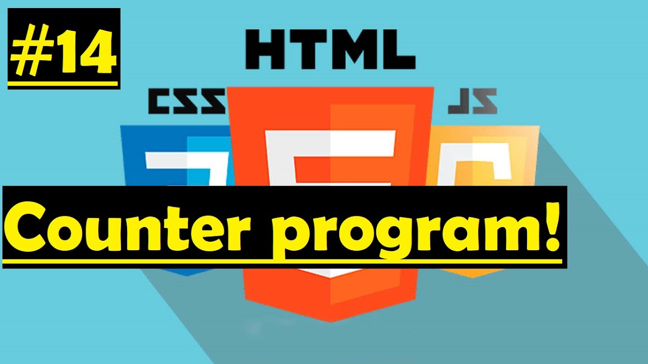 Javascript Creating An Example Counter Program 13 Youtube