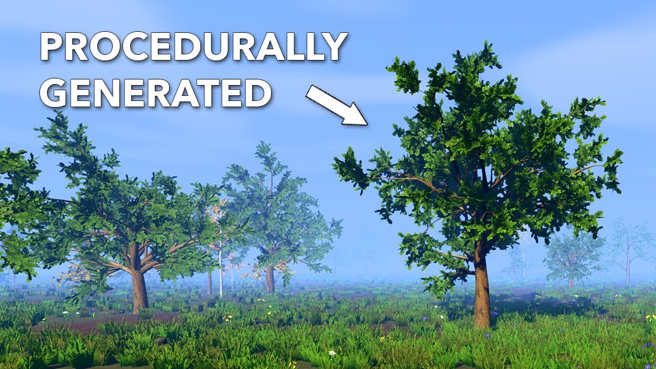 I Made An Open Source Procedural Tree Generator Youtube