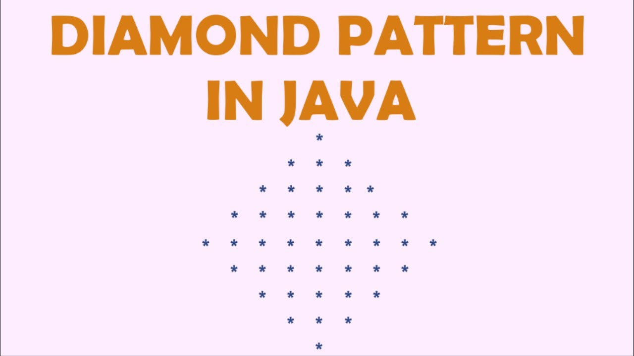 How To Draw Diamond Shape In Java