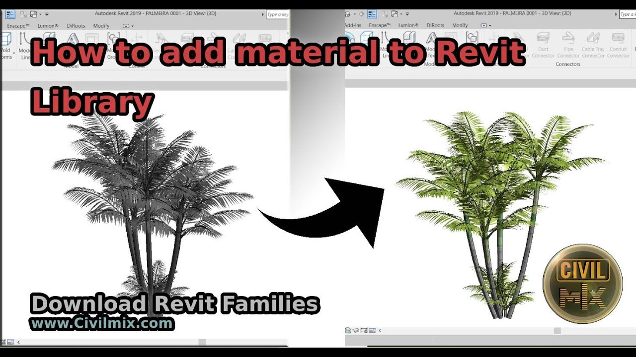 How To Add Materials To Revit Library Civilmix Revit Tutorial Youtube
