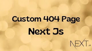 How To Create A Custom 404 Page In Next Js Routing Next Js Coding Comics Mp3 Music & Mp4 video ...