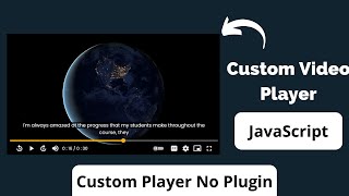 Custom Video Player Using Html Css And Javascript Shorts Javascript