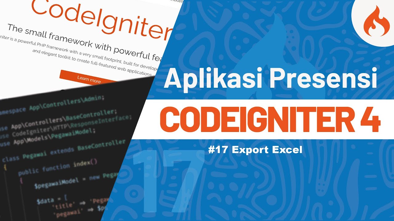 Tutorial Membuat Aplikasi Presensi Dengan Codeigniter 4 17 Export