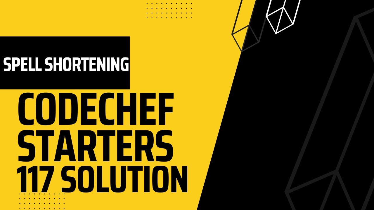 Codechef For Begineer