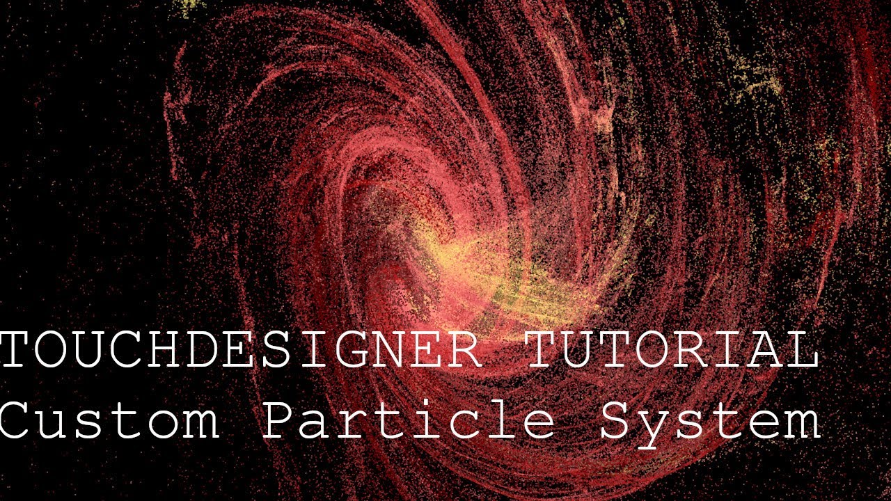 Custom Interactive 3d Particle System Touchdesigner Tutorial Youtube