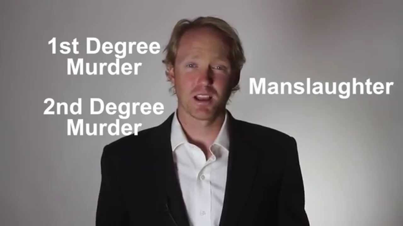 First Degree Murder Vs Manslaughter Tomp