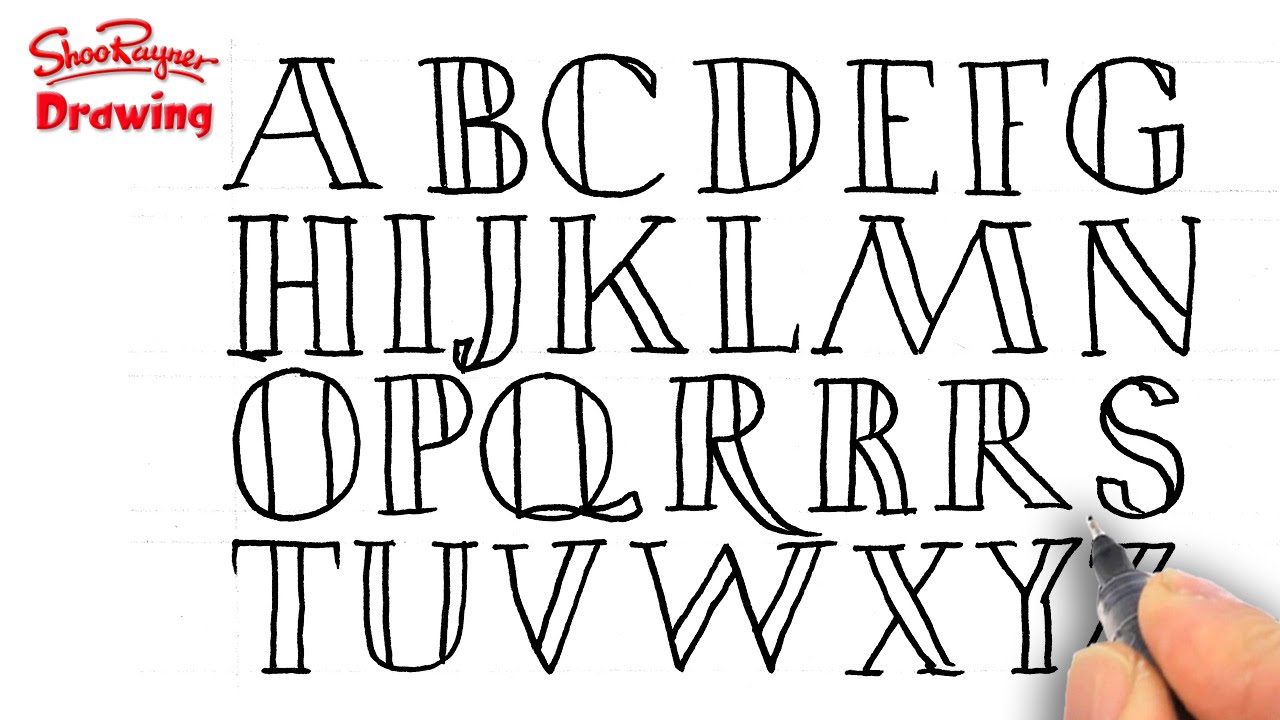 Cool Fonts To Draw Alphabet