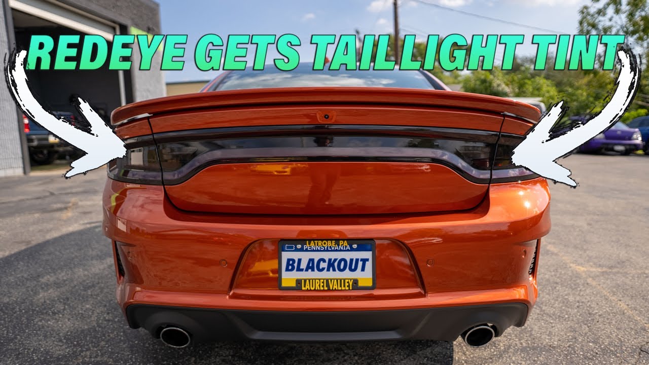 Tinting The Tail Lights On The Hellcat Redeye Youtube