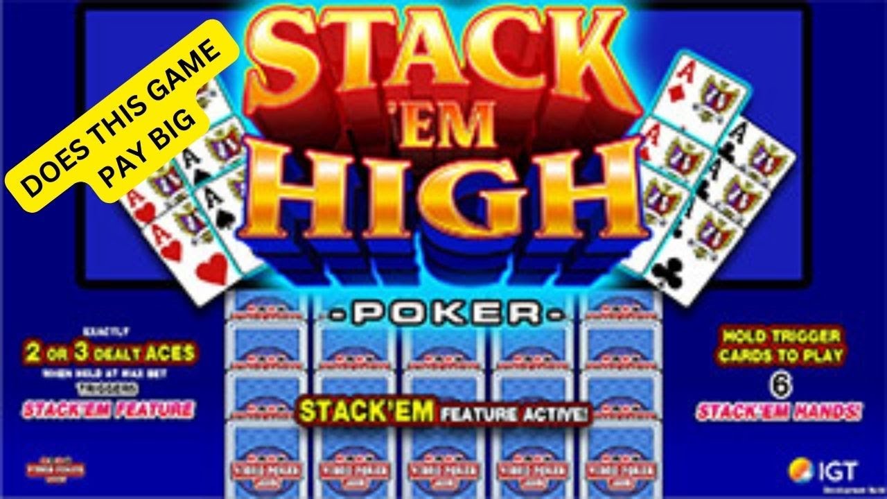 Stack Em High Video Poker Does This Game Pay Big Youtube