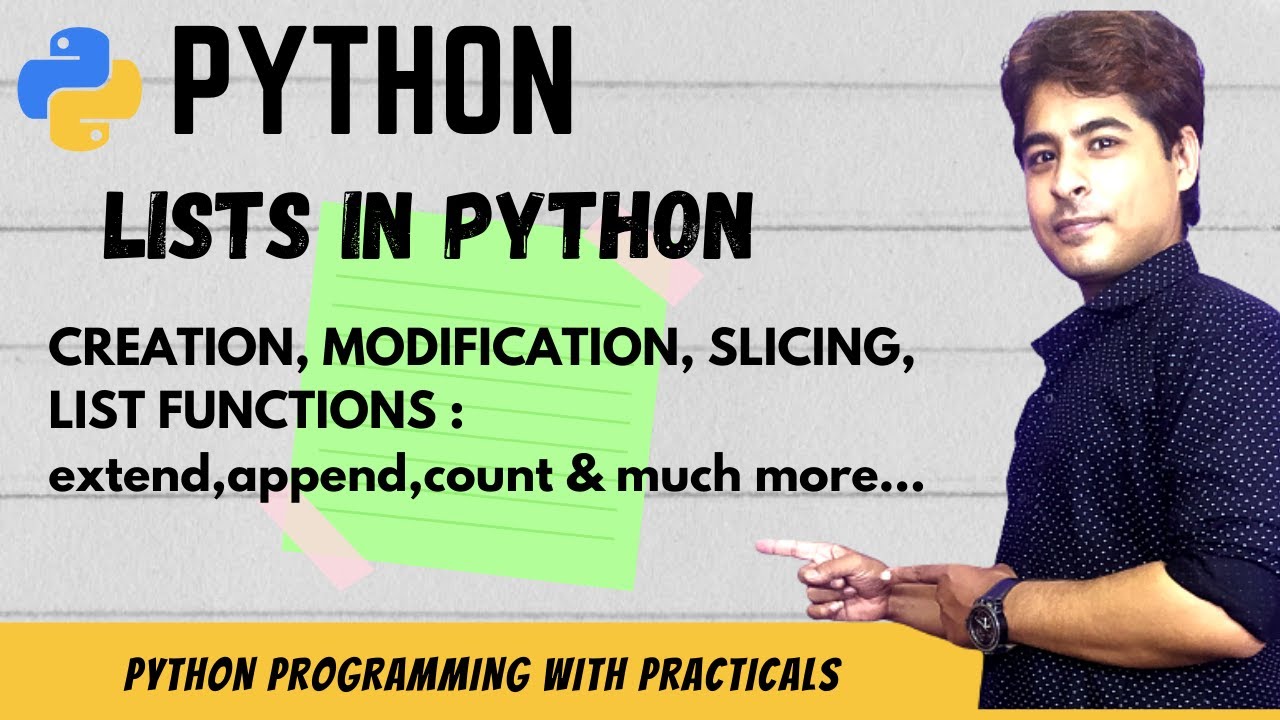 Python Tutorial Lists In Python Python Programming List Functions