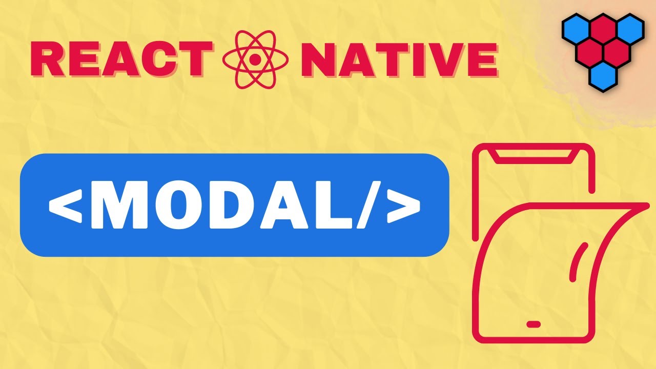 React Native Modal Component Tutorial Youtube