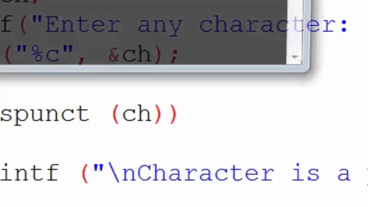 110 Ispunct Function In C Programming Hindi Youtube