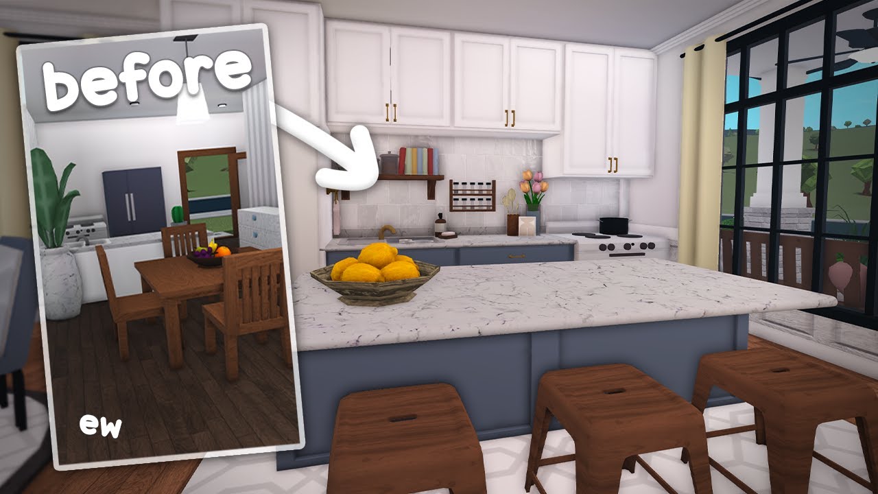 Renovating My First Ever Bloxburg House Youtube