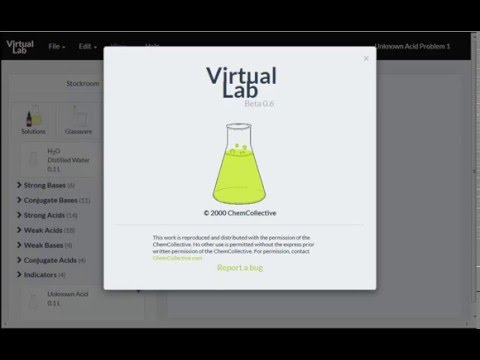 Chemcollective Html5 Virtual Lab Walkthrough Youtube