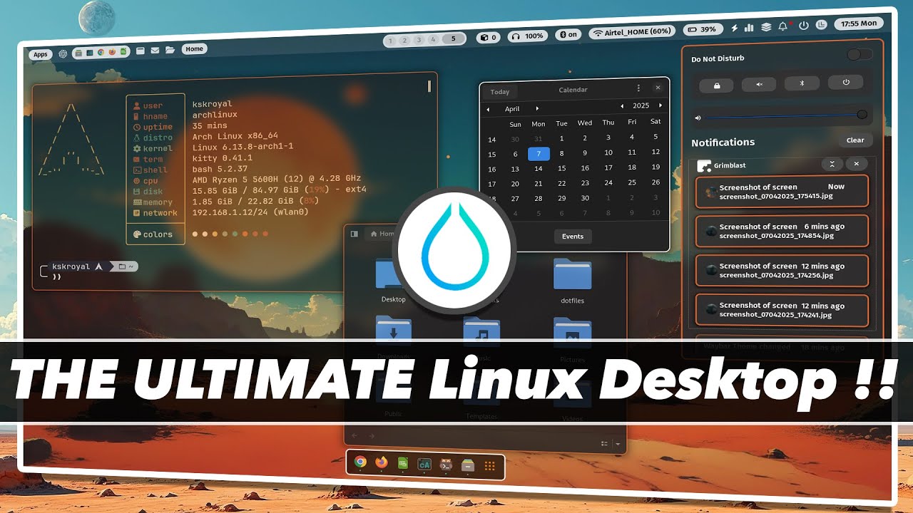 The Real Mindblowing Arch Linux Hyprland Setup 2025 Ft Ml4w Dotfiles