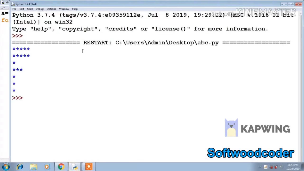 Python Pattern Program Print Alphabet F Using Star Softwoodcoder