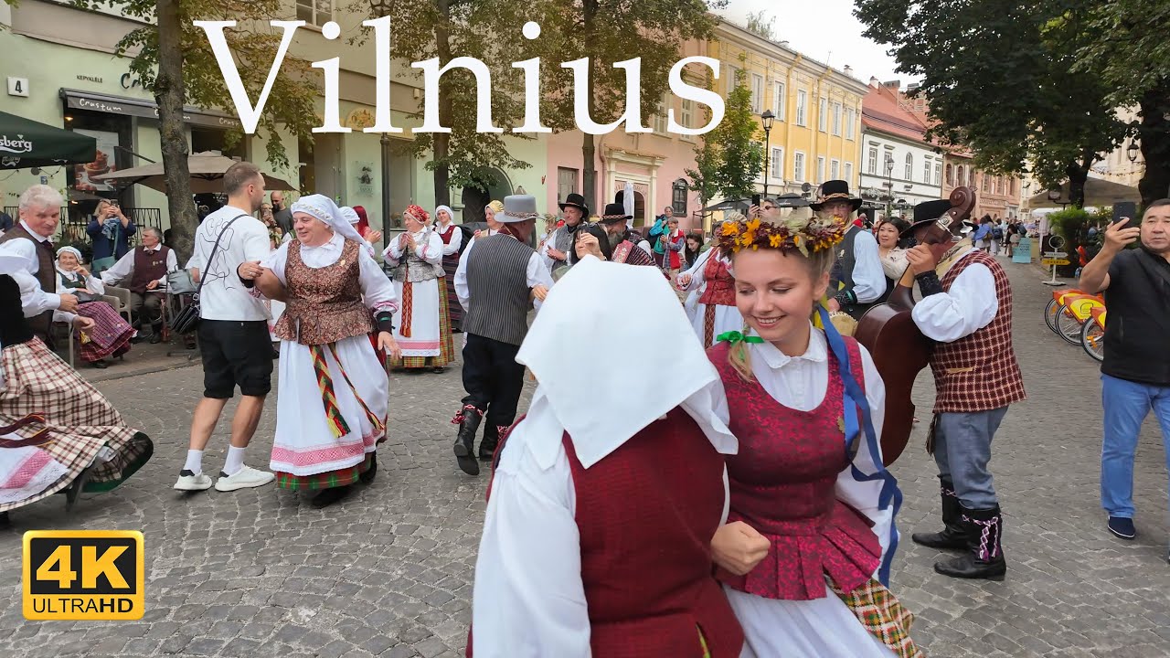 Vilnius Lithuania Walking Tour 4k Youtube