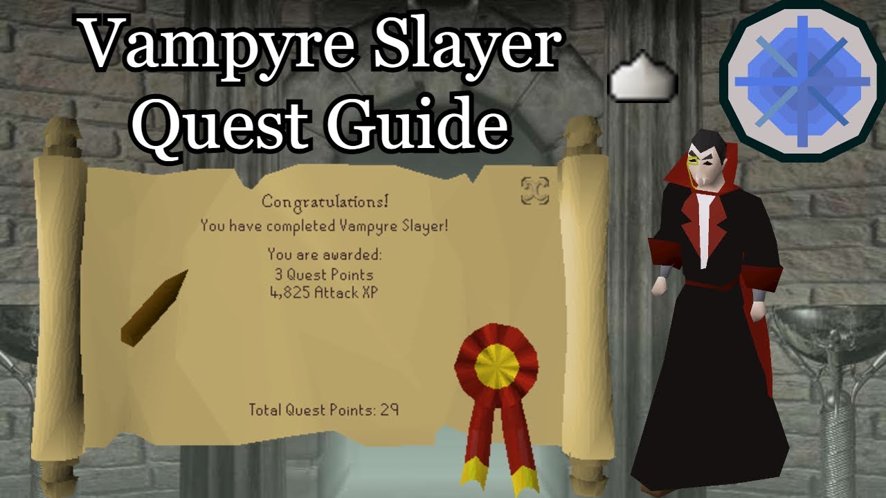 Vampyre Slayer Osrs Quest Guide Youtube