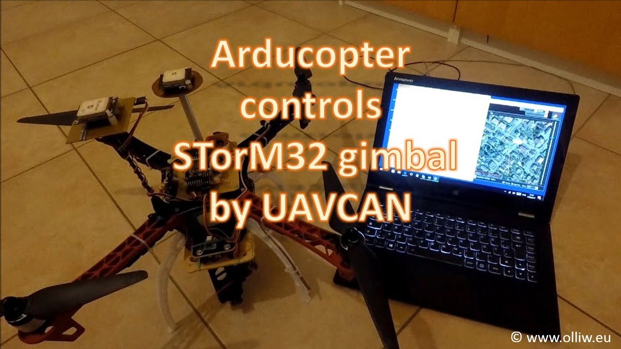 Arducopter Controls Storm32 Gimbal By Uavcan Youtube