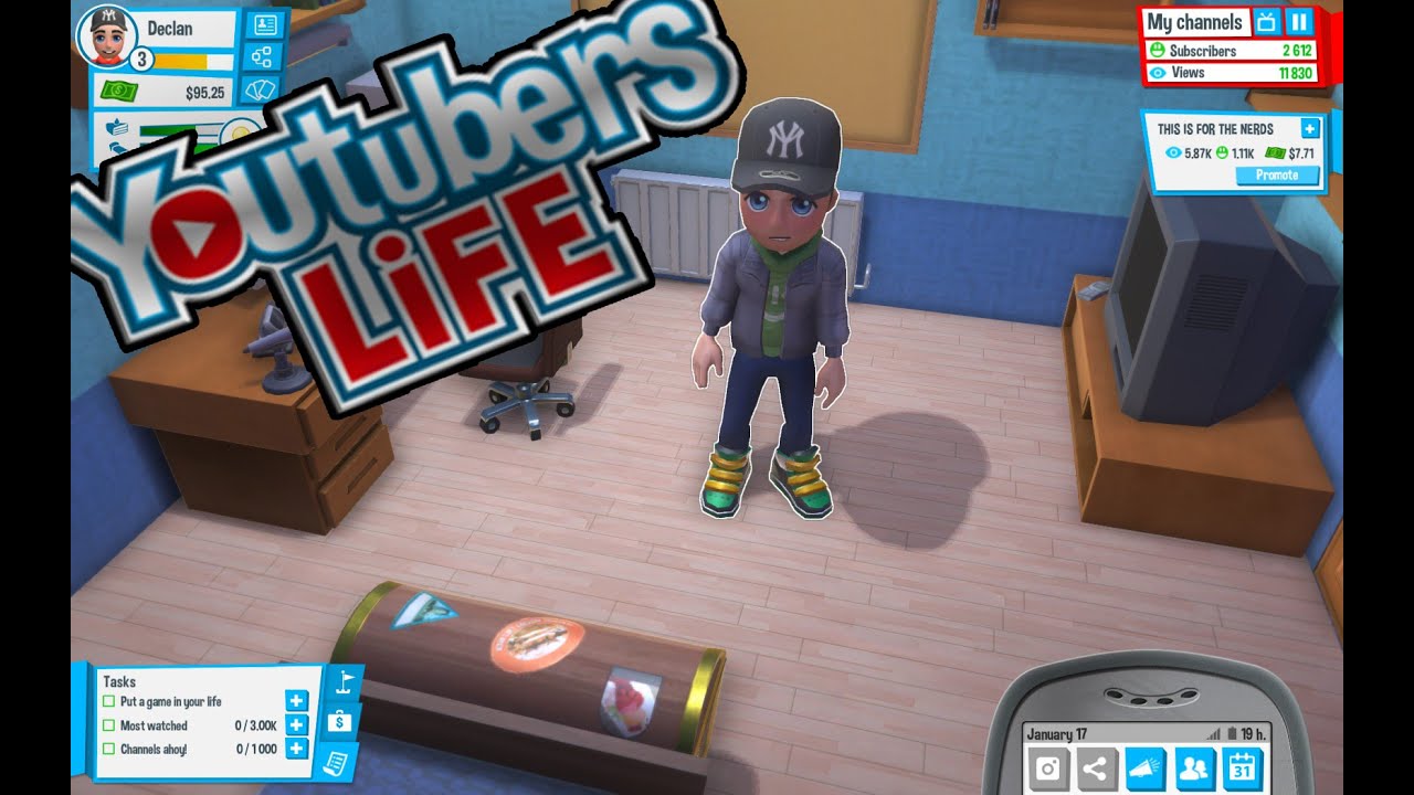Amazing Youtuber Simulator Game Rs Life Ep1 Youtube