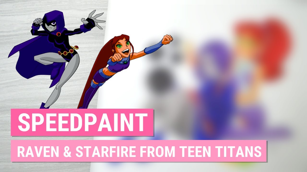 How To Draw Raven And Starfire